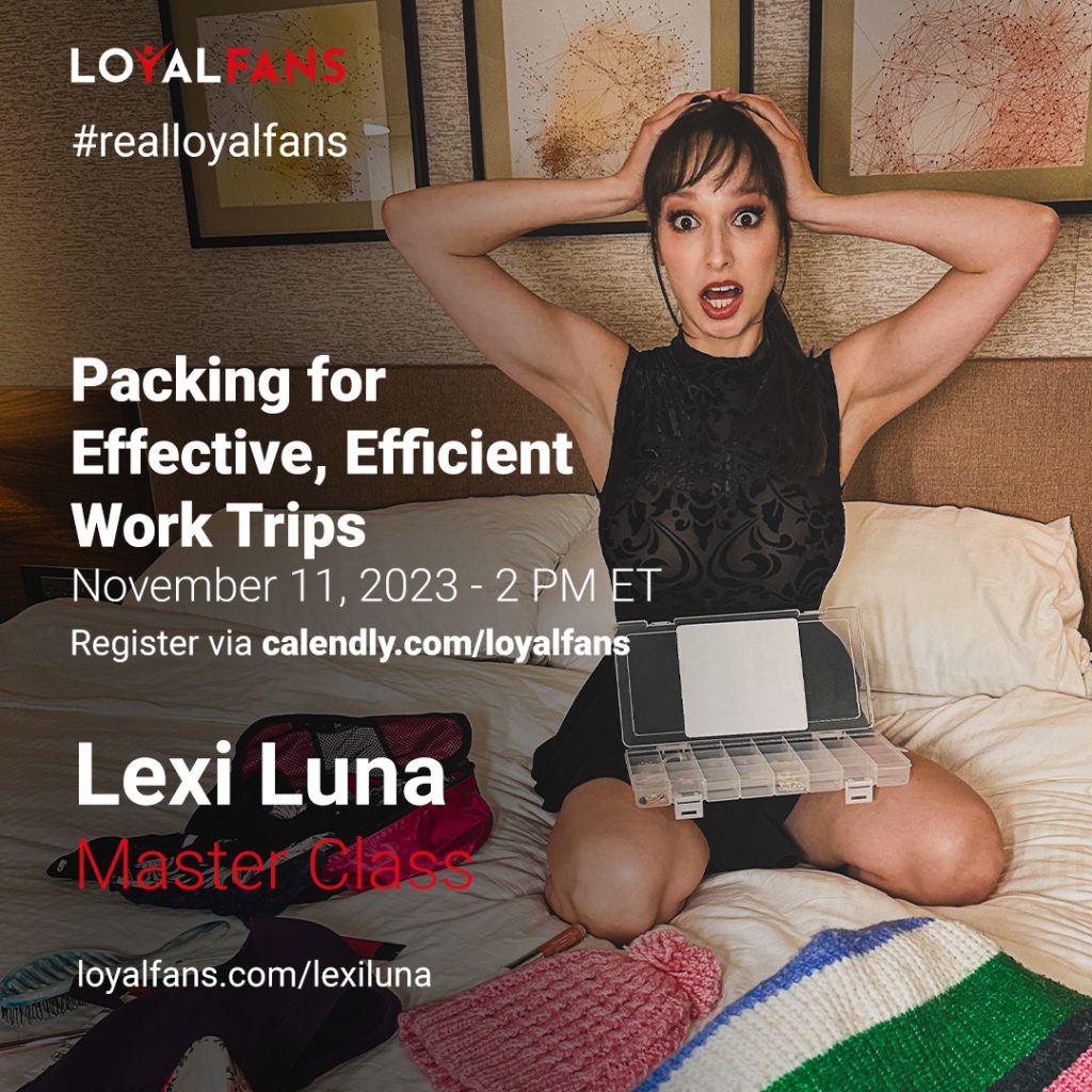 LoyalFans, Lexi Luna Announce November, December Master Class Events – LoyalFans