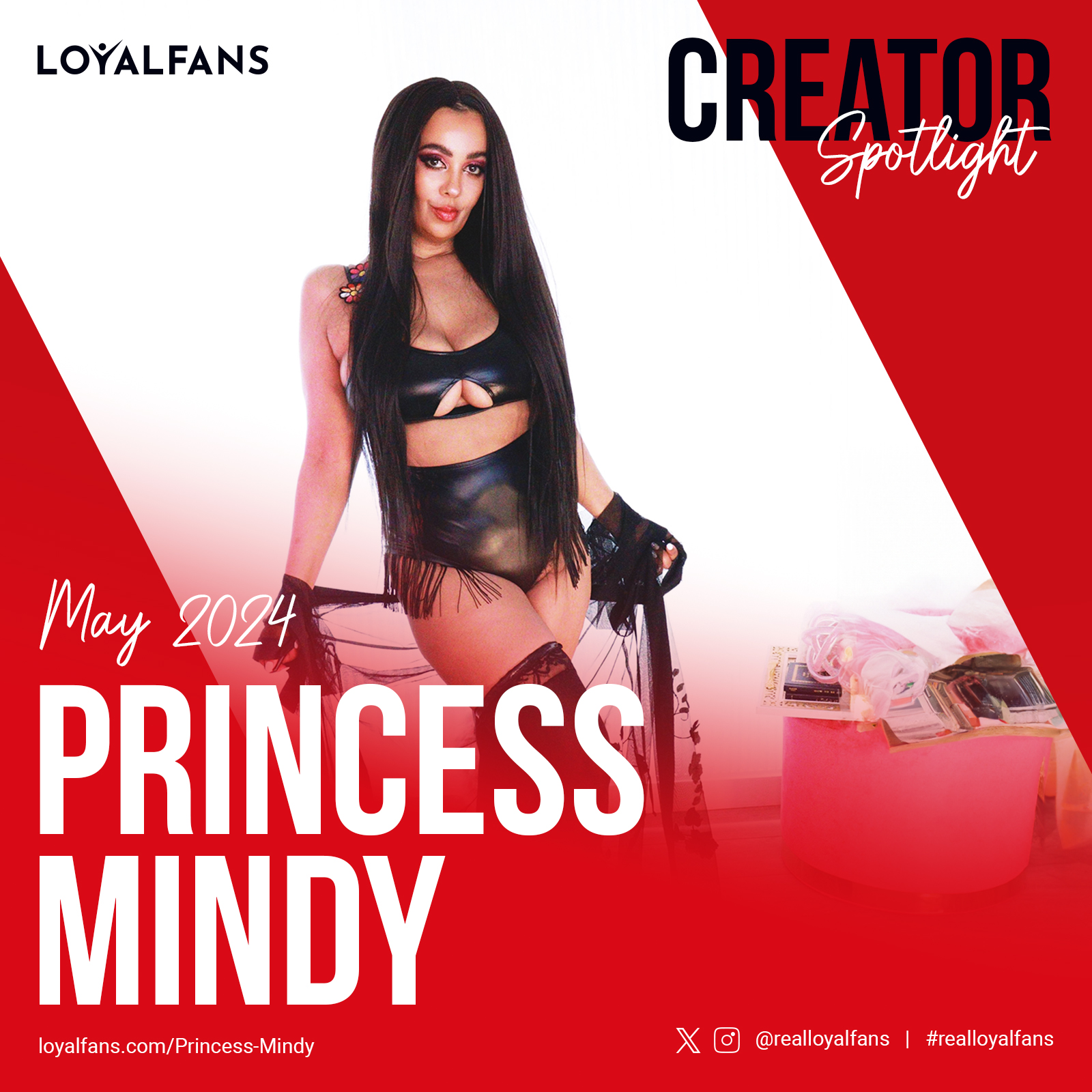 Princess Mindy Named LoyalFans’ ‘Featured Creator’ for May 2024 – LoyalFans
