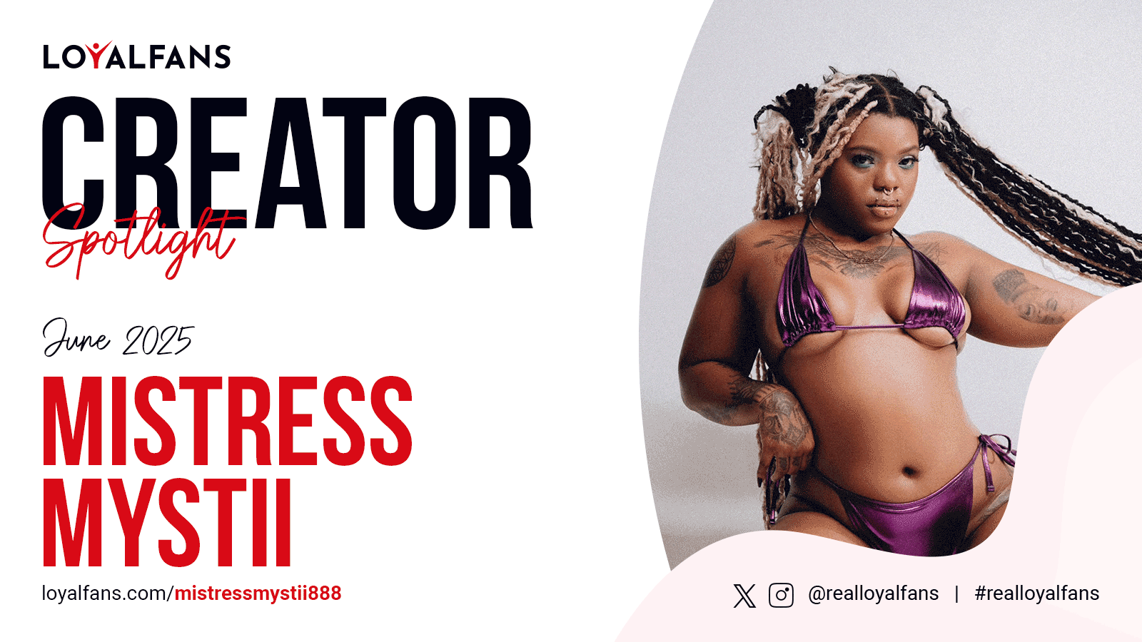 MistressMystii888 x #realloyalfans: Our June Featured Creator – LoyalFans